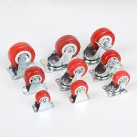 China Light Duty 1.5inch/2inch/2.5inch/3inch Plastic Red Swivel Caster with Ball Bearing for sale
