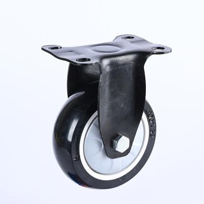 China 130kg 125mm Industrial Furniture Trolley Bearing Type Ball Bearing Hole Distance 12*8.2mm for sale