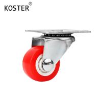 China 1-3inch Plastic Furniture Swivel Caster Wheel with 17mm/21mm/27mm/27mm Thickness for sale