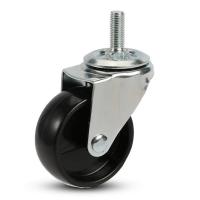 China Hole Distance 29/29/36*15/45*25/55*28/55*28 PP Black Swivel Brake Caster for sale