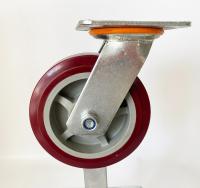 China 4inch 5inch 6inch 8inch Heavy Duty Polyurethane Caster Wheel TPR/ PVC Customization for sale