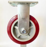 China 4inch 5inch 6inch 8inch Heavy Duty Polyurethane Caster Wheel TPR/ PVC Customization for sale