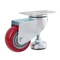 China Installation Height 90mm/103mm/128mm/155mm 2inch Level Adjust Scaffold Caster Wheel for sale