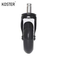 China 103mm Installation Height Black PU Transparent Casters for Long Lasting Office Chair for sale