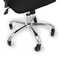 China 103mm Installation Height Black PU Transparent Casters for Long Lasting Office Chair for sale