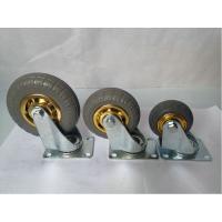 China Heavy Duty Golden Castor Wheel with Lock 6inch 6mm 300kg US 10/Piece 1 Piece Min.Order for sale