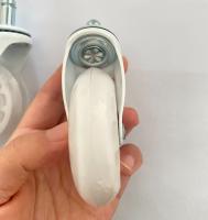 China Wear Resistant Silicone 3inch 75mm White PU Transparent Casters for Furniture Wheels for sale