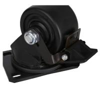 China Brake With Brake Heavy Duty Zinc Plated Low Gravity 3inch 4inch 600kg Caster Wheel for sale