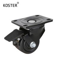 China Nylon Heavy Duty Black Low Gravity 3inch 4inch 600kg Castor for Industrial Equipment for sale