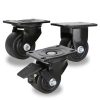 China Nylon Heavy Duty Black Low Gravity 3inch 4inch 600kg Castor for Industrial Equipment for sale