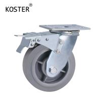 China 4-6 Inch Industry Heavy Duty Shopping Trolley Fixed KSLHD0203 with TPR/ PVC Castor for sale