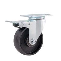 China Plastic Material Flat Furniture Caster Wheel in 75mm Diameter with Customized Request for sale
