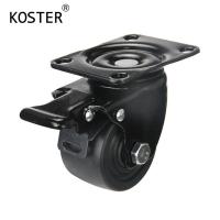 China Low Gravity 3inch 4inch 500kg Rubber and Nylon Caster Wheel for Heavy Duty Industrial for sale