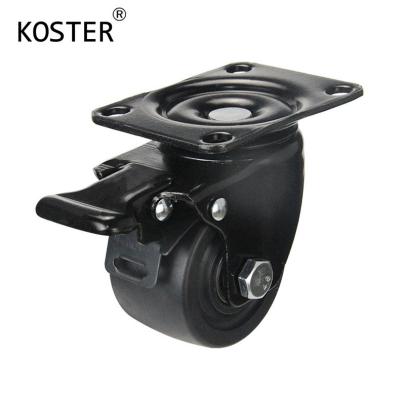 China Low Gravity 3inch 4inch 500kg Rubber and Nylon Caster Wheel for Heavy Duty Industrial for sale