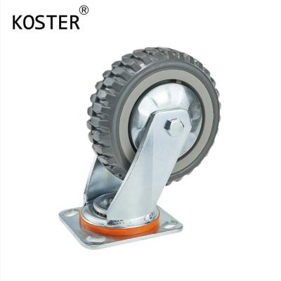China 4inch 5inch 6inch 8inch Heavy Duty Rubber Free Caster for High Load Capacity of 350kg for sale