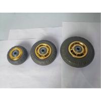 China 100mm/125mm/150mm/200mm Golden Caster Wheel with Brake and Locking Mechanism for sale