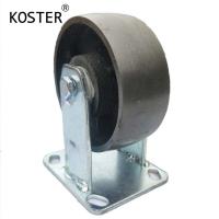 China 4 5 6 8 Inch Heavy Duty Cast Iron Castor Wheels for Industrial Material Handling for sale