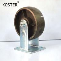 China 4 5 6 8 Inch Heavy Duty Cast Iron Castor Wheels for Industrial Material Handling for sale