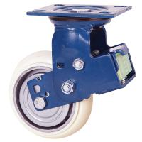 China Medium Duty Shock Absorption Wheel Castor with 100mm Diameter and Maximum Load of 350kg for sale