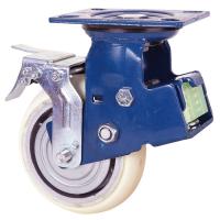 China Medium Heavy Duty Rotating Wheel Caster with Swivel Brake and Long-lasting PU Material for sale