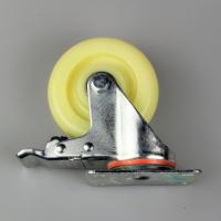 China Diameter 65mm/75mm/100mm/125mm Heavy Duty Industrial PP Caster Wheel with Edge Brake for sale