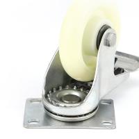 China Diameter 65mm/75mm/100mm/125mm Heavy Duty Industrial PP Caster Wheel with Edge Brake for sale