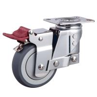 China 6 Inch Rubber / Polyurethane Rotating Wheel Shock Absorption Castors for Heavy Loads for sale