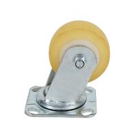 China Products 8inch Diameter TPR Heavy Duty Swivel Lock Caster Wheel in Yellow Transparent for sale