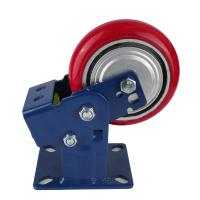China 8 Inch Heavy Duty Industrial Rotating Wheel Swivel Caster with Shock Absorption TPR/PVC for sale