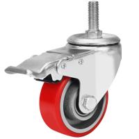China Heavy Duty PU Caster Wheel for Sewing Machine Load 100kg/110kg/130kg Ball Bearing for sale