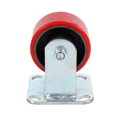 China 200mm 800kg Heavy Duty Zinc Plated Iron Core Wheel and Casters with Customized Request for sale