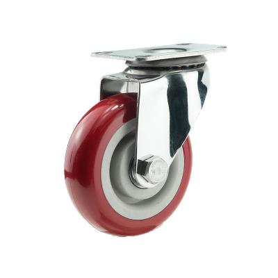 China Furniture Caster Industrial Caster Heavy Duty Caster European Type Load 100kg With Brake for sale