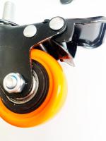China 130kg Load Capacity Rubber Ball Bearing Castor Wheel for Stable Industrial Applications for sale