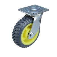 China 75mm/100mm/125mm Heat Resistant Retractable Screw Type Caster Wheels with Ball Bearing for sale