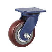China 75mm/100mm/125mm Heat Resistant Retractable Screw Type Caster Wheels with Ball Bearing for sale