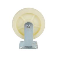 China 4inch 5inch 6inch 8inch Heavy Duty Industry White Rubber Swivel Casters Wheels with Brake Request Sample for sale