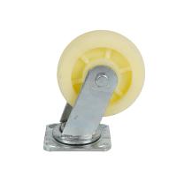 China 4inch 5inch 6inch 8inch Heavy Duty Industry White Rubber Swivel Casters Wheels with Brake Request Sample for sale