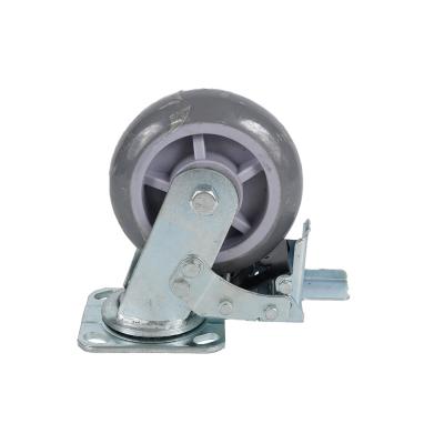 China Rotating Wheels Heavy Duty Nylon PU PVC Rubber Iron Casters for Customization Request for sale