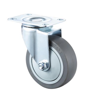 China Haits Rotating Plate Plastic Wheel Furniture Caster 50mm 75mm with 130kg Maximum Load for sale