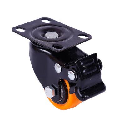 China 4 5 6 8 Inch Static Trolley Rubber Oil Proof Caster Wheel with 92*64mm Top Plate Size for sale