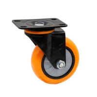 China 4 5 6 8 Inch Static Trolley Rubber Oil Proof Caster Wheel with 92*64mm Top Plate Size for sale