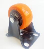 China Orange Plastic PVC/PU Furniture Caster Wheel Hole Distance 9*6.2mm/11*8.2mm/12*8.2mm for sale
