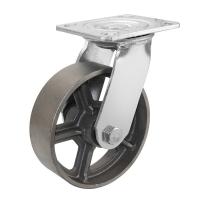 China Industrial 50mm Thickness Heavy Duty All Iron Steel Swivel Caster Wheel 4 5 6 8inch for sale