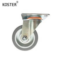 China 130kg Maximum Load 5inch Swivel TPR Wheel Medium Duty Caster for Heavy Duty Equipment for sale