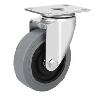 China Heavy Duty Industrial Caster Wheels Swivel TPR Castor Wheel with Brake Customization for sale