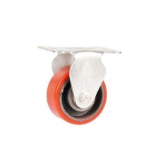 China 103mm/128mm/155mm Iron PU Screw Type Furniture Caster Wheel 2.5