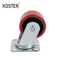 China Industrial Caster Wheel 2 Inch Fixed PU Material MW Caster Heavy Duty Rotating Wheel for sale