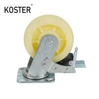 China Medium Duty Polyurethane Caster Wheel with Rotating Wheel and 350kg Maximum Load for sale