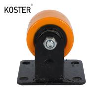 China 5 Inch Top Plate Trolley Cart Caster with Customization Option and Rotating Wheel for sale