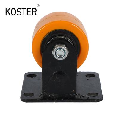 China 5 Inch Top Plate Trolley Cart Caster with Customization Option and Rotating Wheel for sale